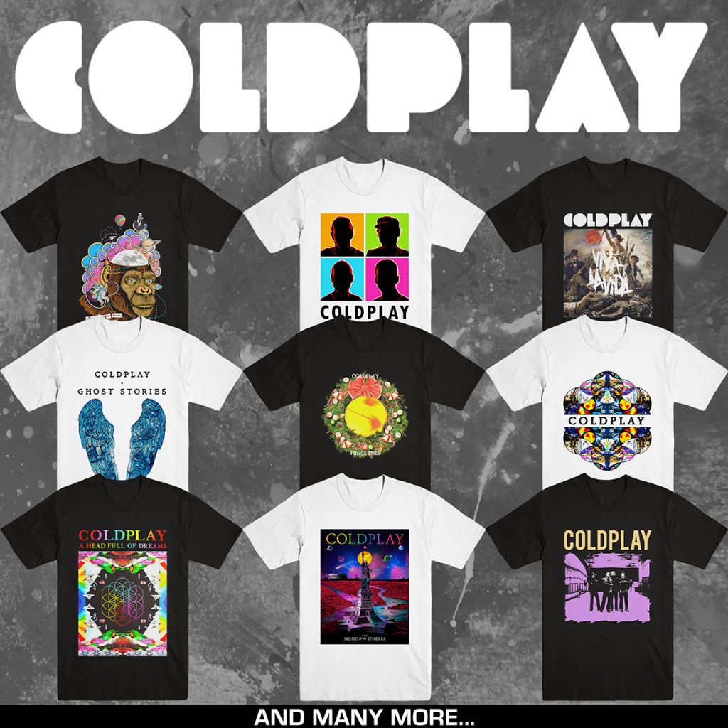 Jual COLDPLAY | T-SHIRT BAND | POP ROCK | MERCHANDISE | Shopee Indonesia