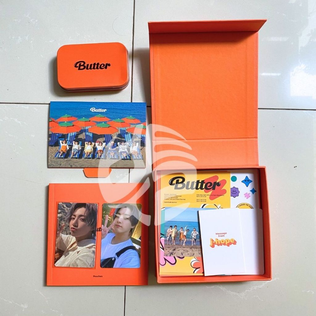 Jual [Ready Preloved] BTS Butter Album Peaches Weverse Shop POB Photocard Jungkook + POSTER ...