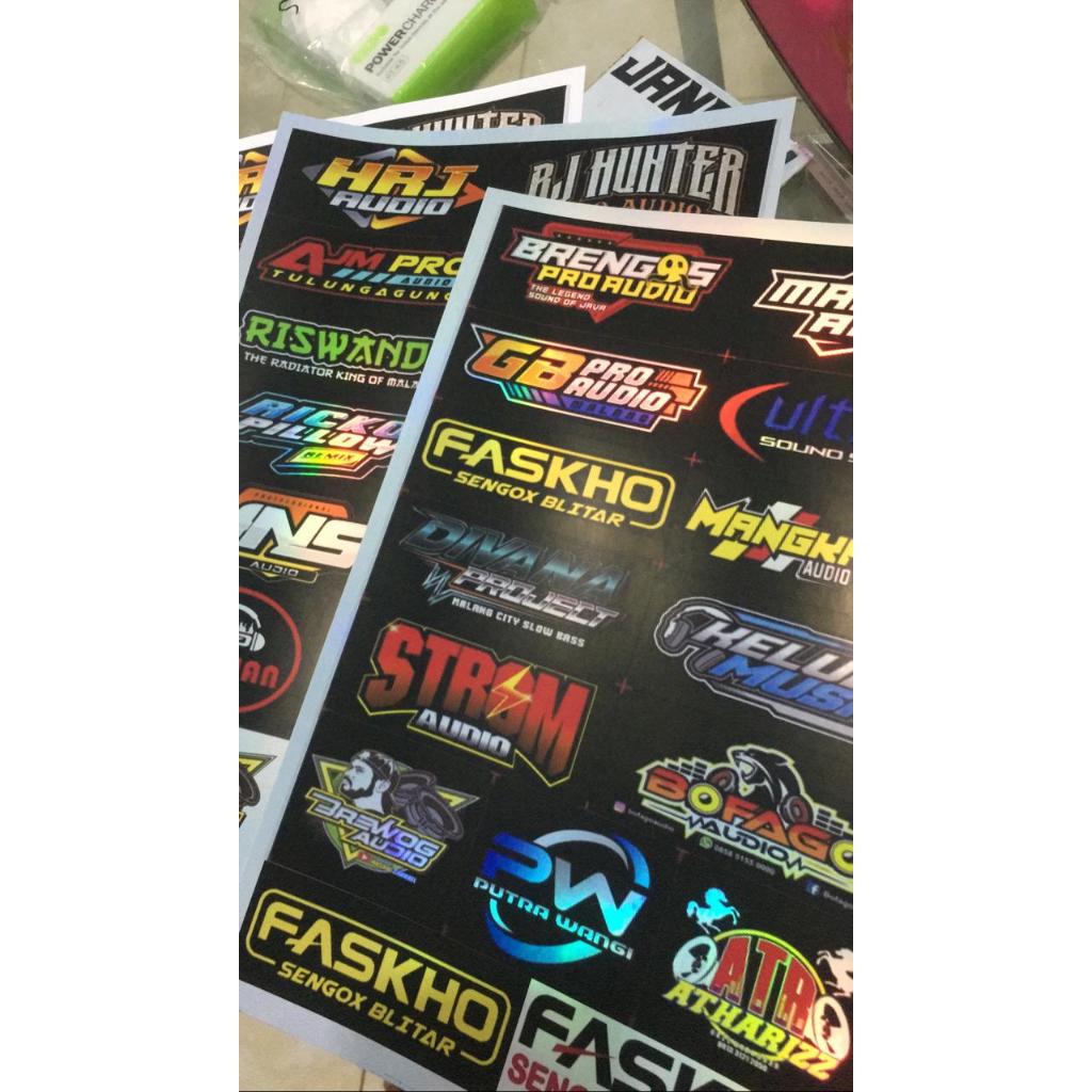 Jual STIKER LOGO AUDIO TERMURAH STIKER LOGO CUSTOM BISA REKUEST DESAIN ...