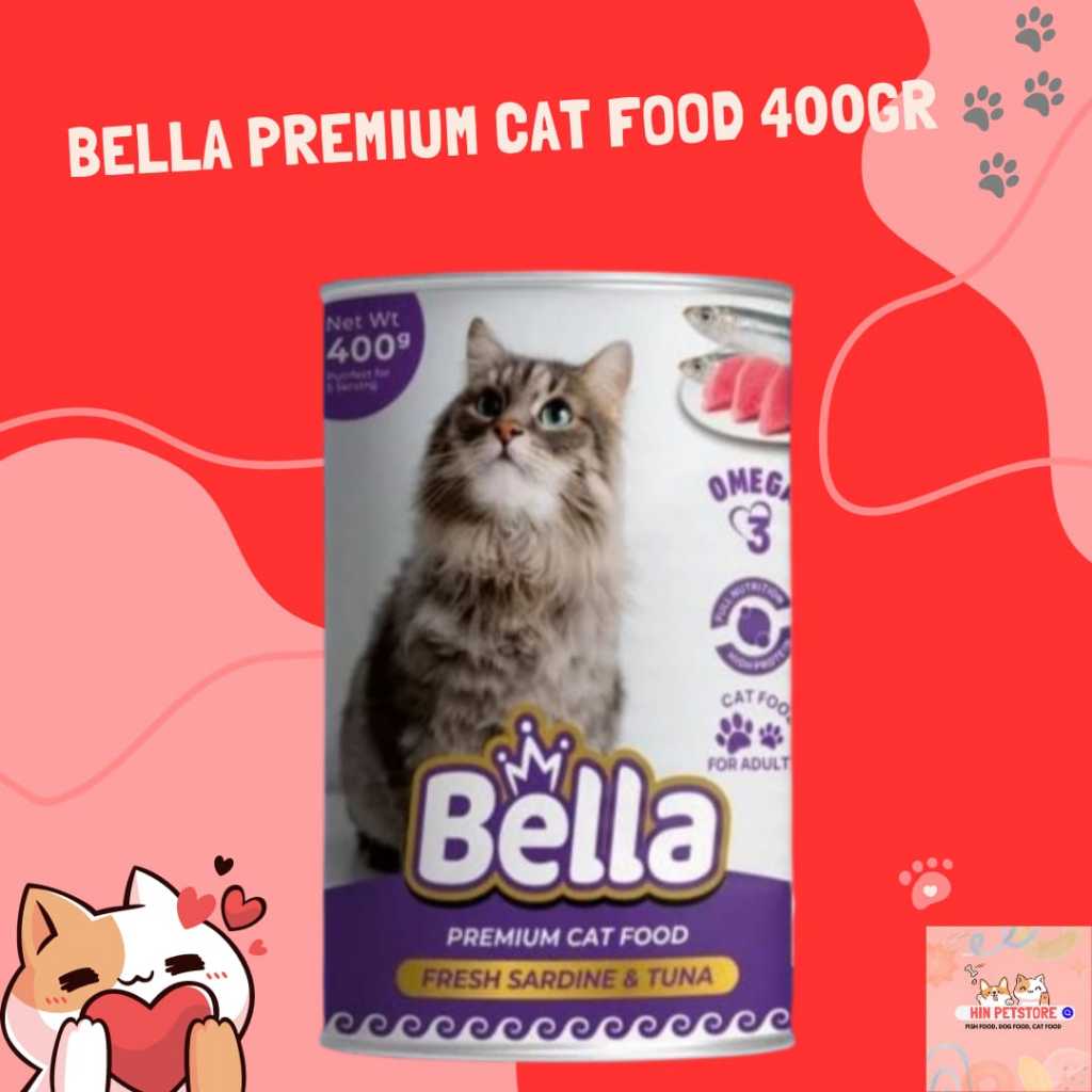 Jual Makanan Kucing Basah - Bella Cat kaleng All Varian 400gr (1 Dus ...