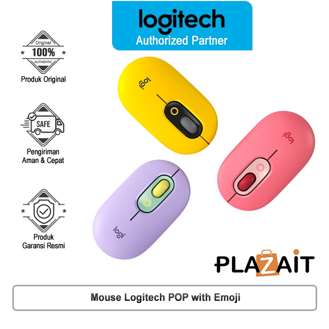 Jual Mouse Logitech POP Wireless Bluetooth Silent Emoji Keys | Shopee ...