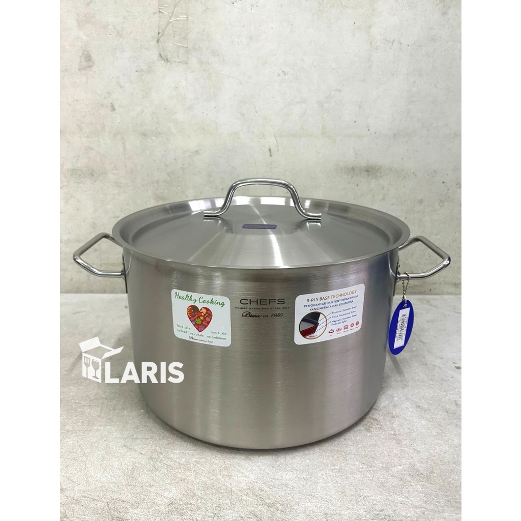 Jual Bima Chefs Sauce Pot 32 cm 16,1 Liter Panci Bima Stainless Bahan ...
