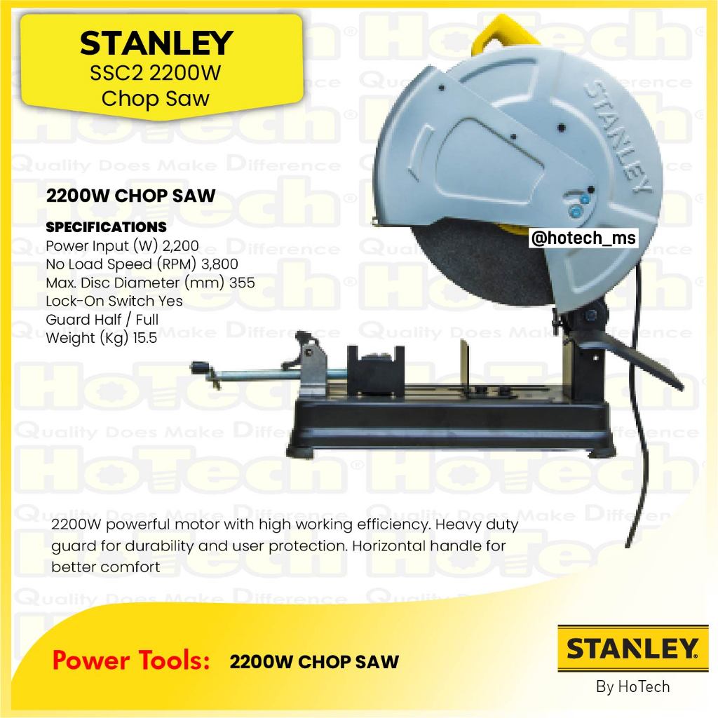 Jual STANLEY SSC22 2200W Chop Saw | Mesin Gergaji Listrik | Shopee ...