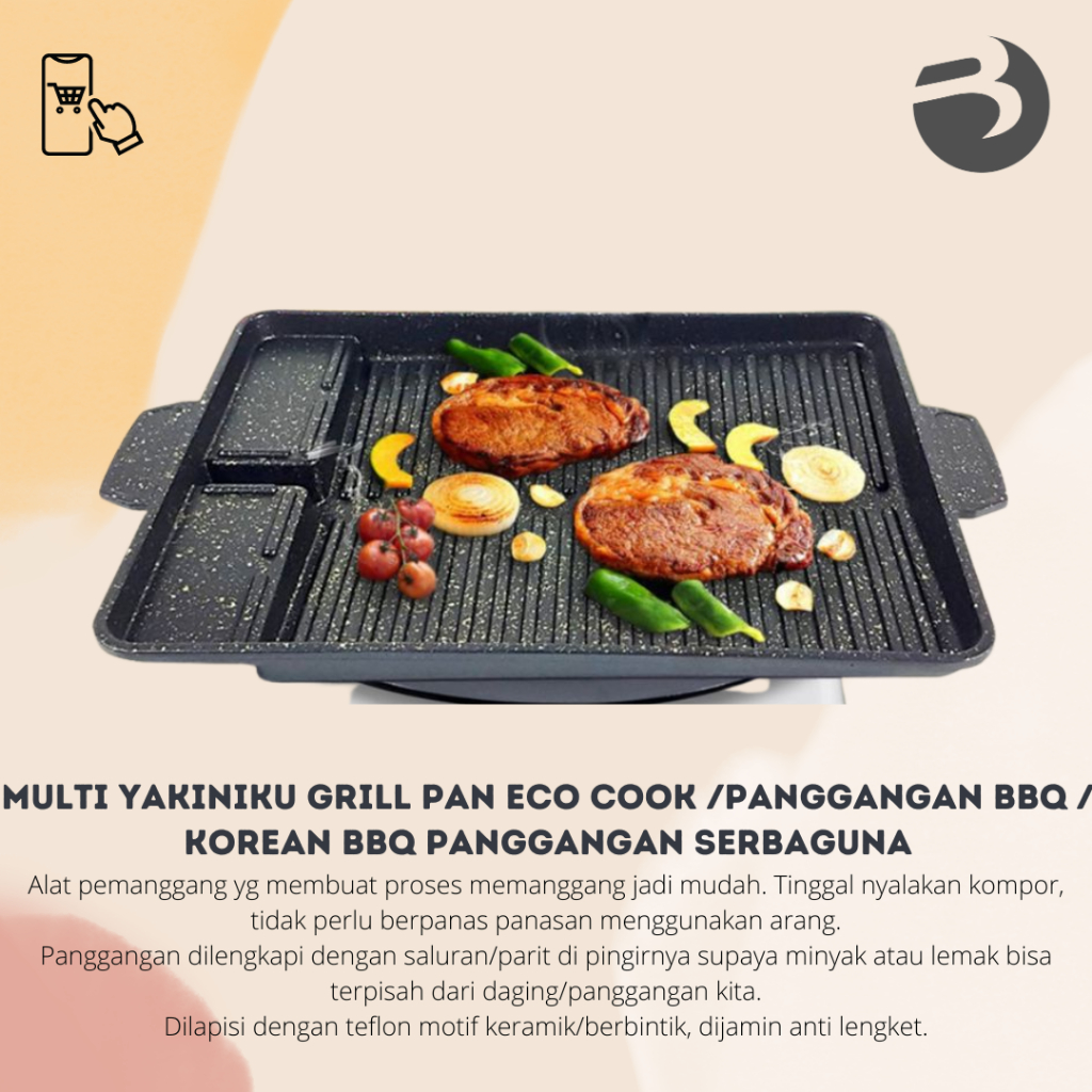 Jual Multi Yakiniku Grill Pan Eco Cook /Panggangan BBQ / Korean BBQ ...