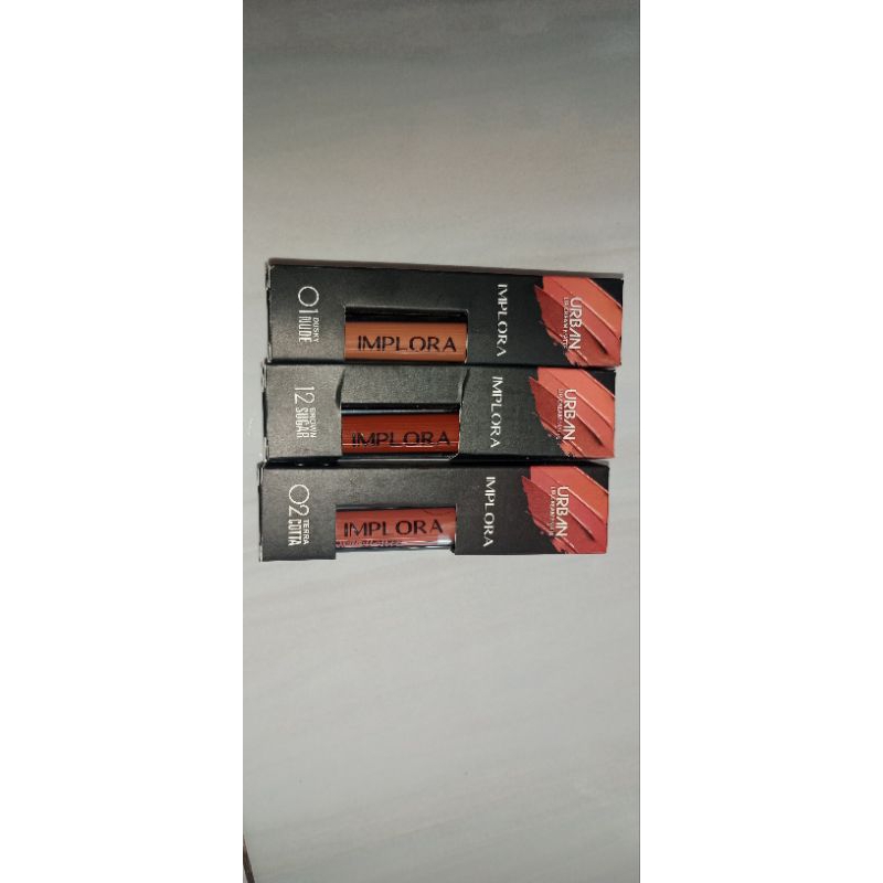 Jual LIPCREAM IMPLORA BPOM PROMO NO.01-02-12 URBAN LIPSTIK | Shopee ...