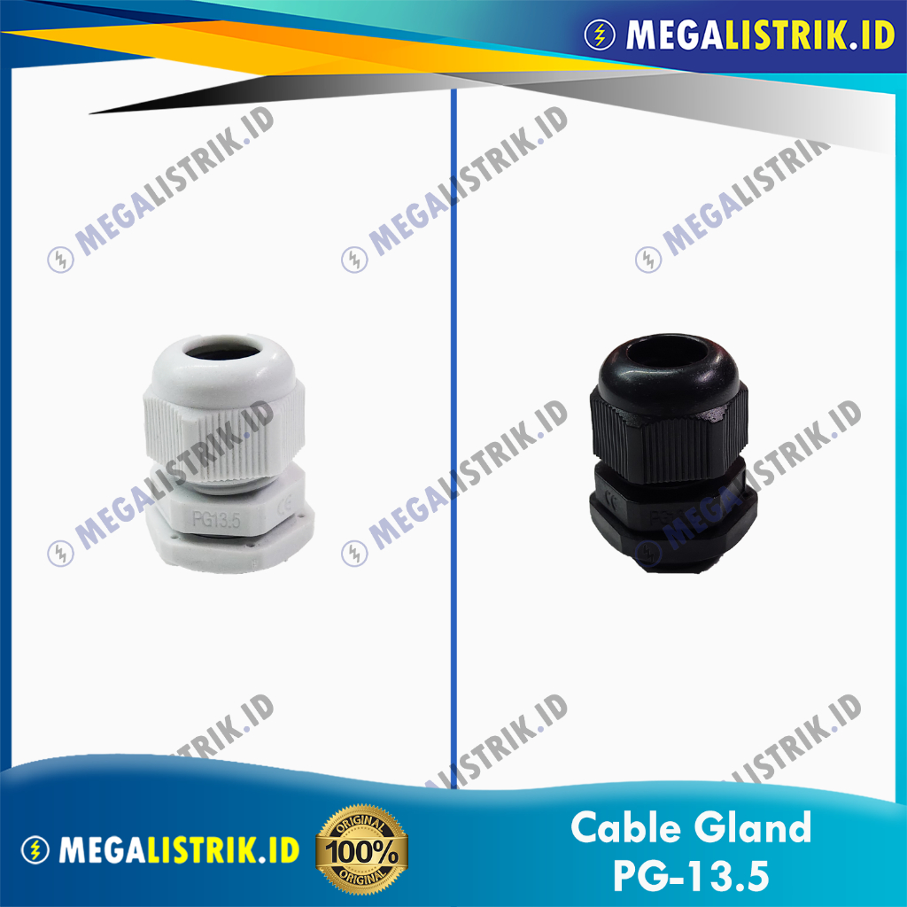 Jual PG-13.5 CABLE GLAND / WATERMUR KABEL PG13.5 / WATERMOOR NYLON PVC ...