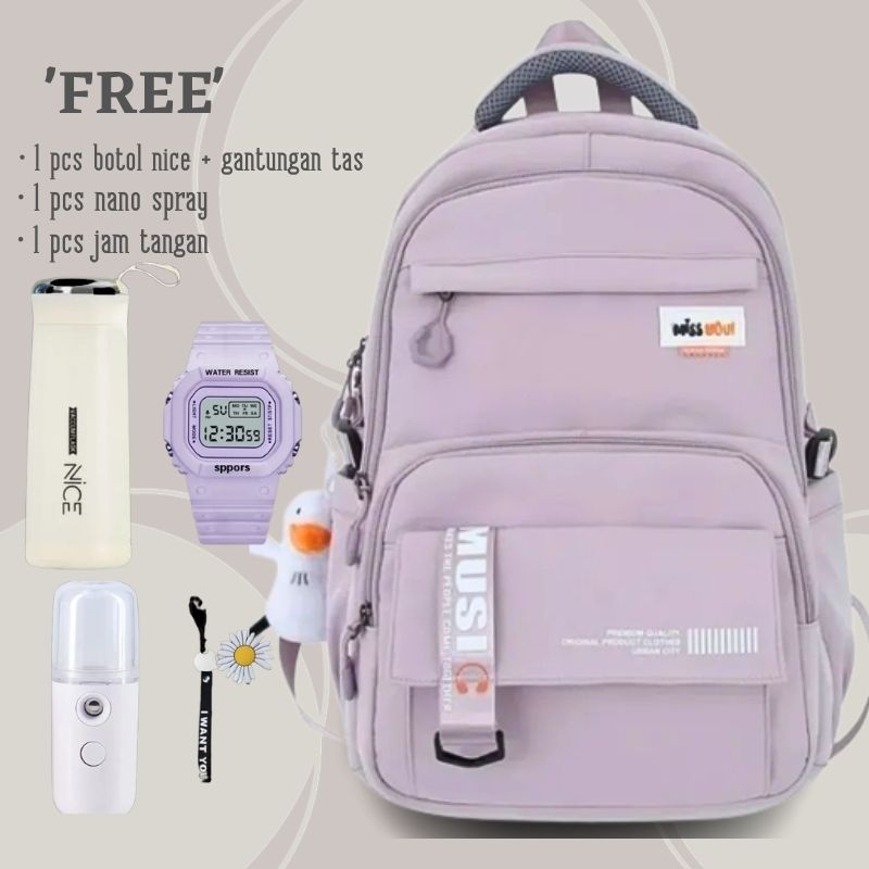 Jual Tas Sekolah Perempuan Smp Sma Tas Ransel Backpack Premium Terbaru ...