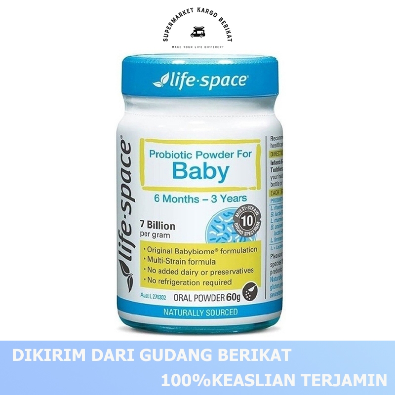 Jual Life Space Probiotic Powder For Baby 60 g Lifespace Probiotik 6 BULAN - 3 TAHUN Original ...