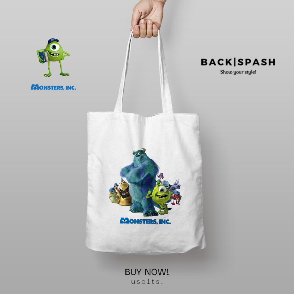 Jual Totebag Monster Inc Lucu - Totebag Tas Wanita Gambar Monster Inc ...