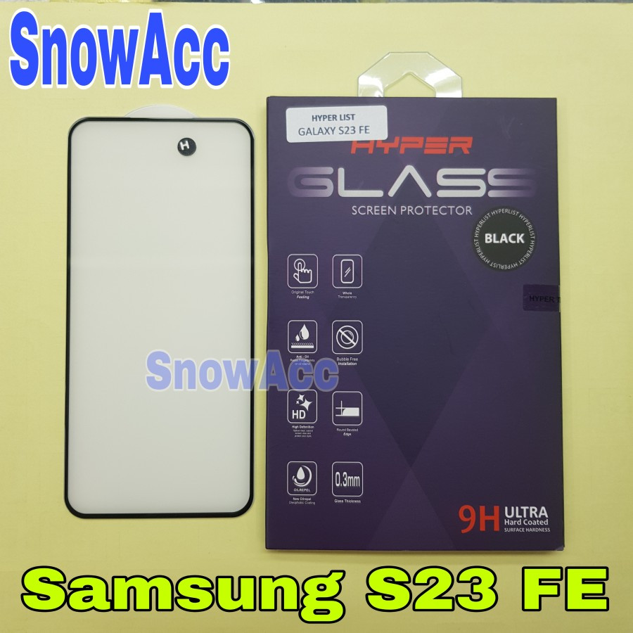 Jual Hyper Glass Tempered Glass Samsung S23 FE Anti Gores Kaca Full S23FE | Shopee Indonesia