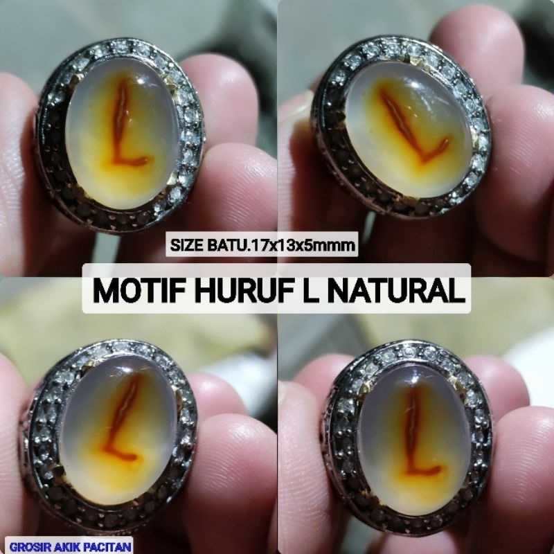 Jual MOTIF HURUF L NATURAL PACITAN LANGKA | Shopee Indonesia