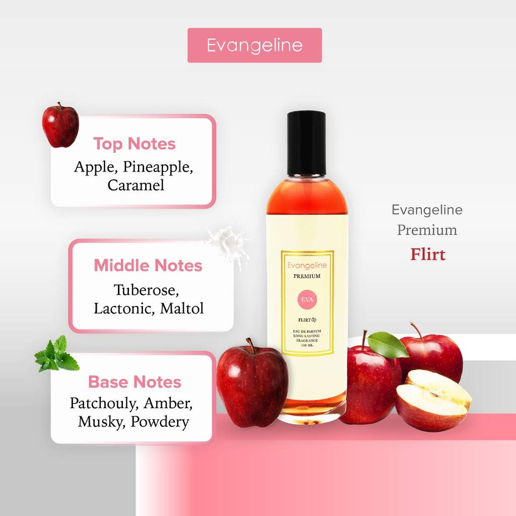 Jual Evangeline Premium EDP 100ml - Bakkarat | Black Opium | Creamy ...