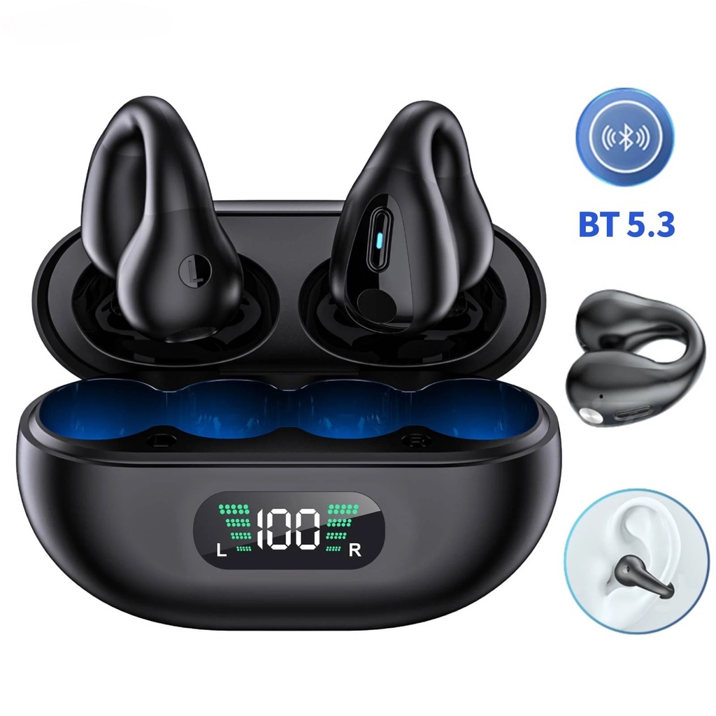Jual Headphone Bluetooth 5.3 TWS Earphone Konduksi Tulang Desain ...