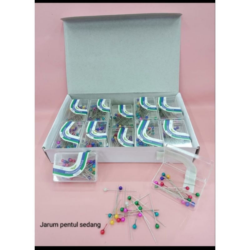 Jual Jarum pentul medium 20 bok jarum Mika 1.5 inc isi 800 pcs | Shopee ...