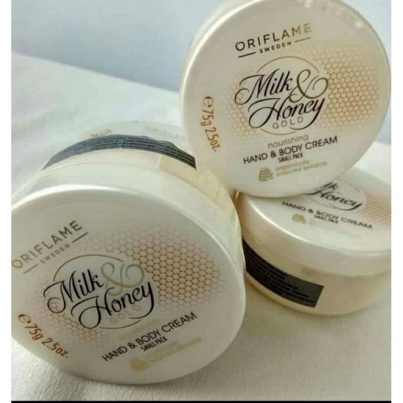 Jual 35484 milk & honey gold nourishing hand & body cream small pack 75g | Shopee Indonesia