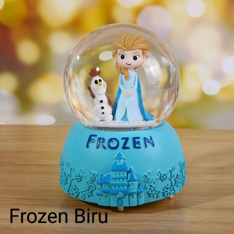 Jual Snowball music box kotak musik bola kristal unicorn Doraemon ...