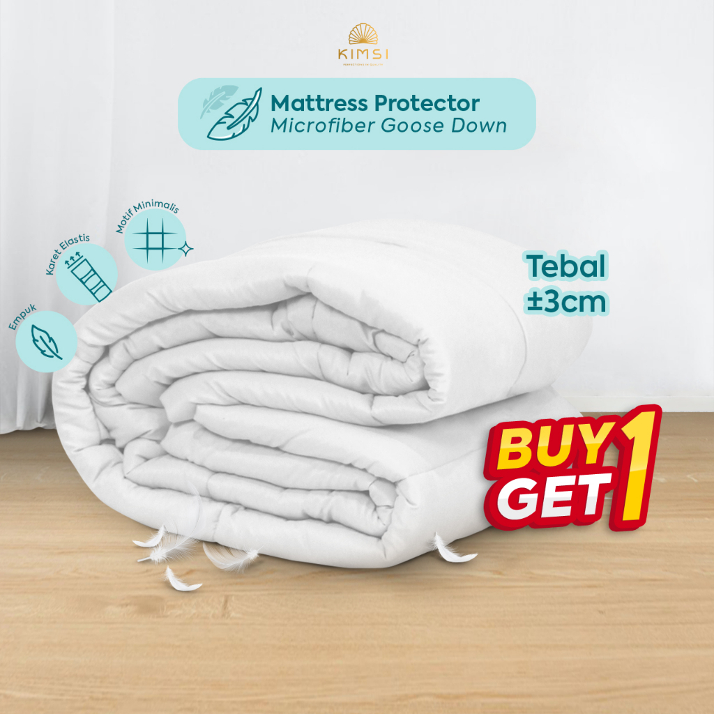 Jual (BUY 1 GET 1) Mattres Matras Protector Topper Pelindung Alas Kasur ...