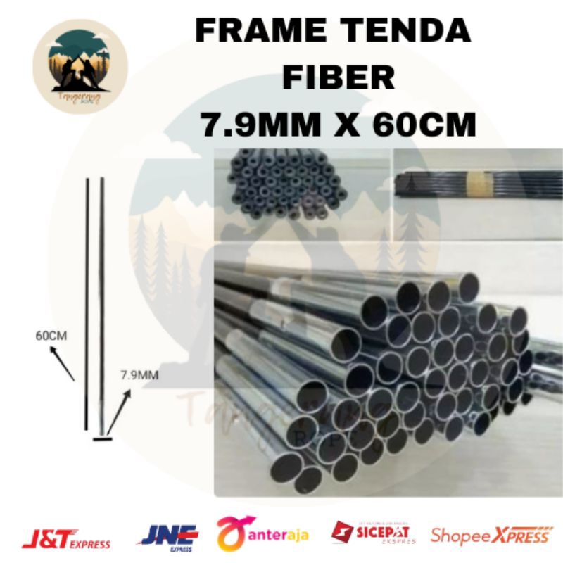 Jual Frame tenda camping fiber/batang rangka tenda 8.5mm dan 7.9mm ...