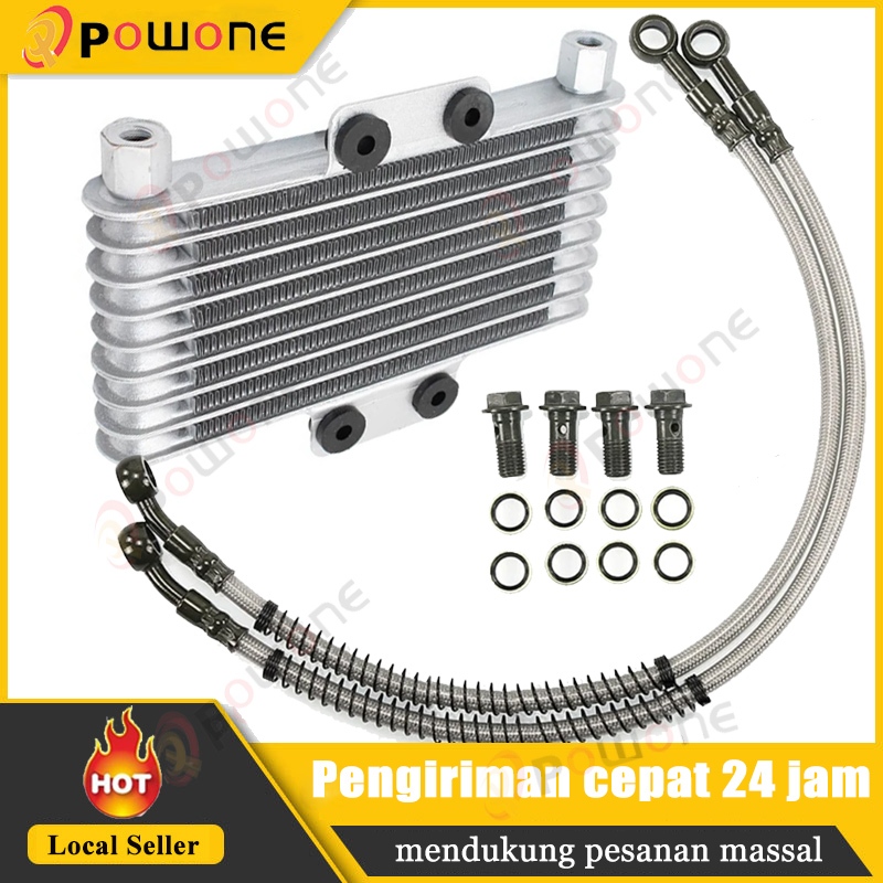 Jual Motorcycle Oil Cooler Oil Engine Radiator Aluminum Cooling ...