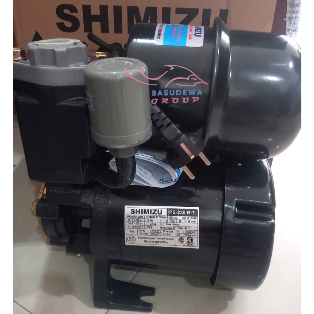 Jual SHIMIZU POMPA AIR LISTRIK OTOMATIS PS 230 BIT PS230BIT / POMPA AIR ...