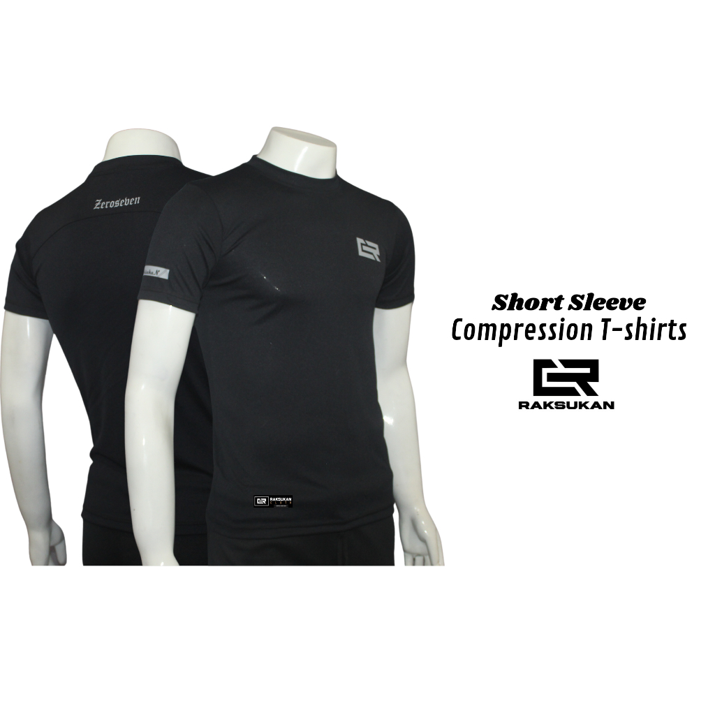 Jual Baju Manset pria pendek Raksukan / baju gym / baju olahraga ...