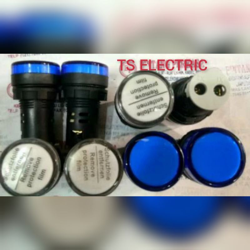 Jual Pilot Lamp LED 22mm 220V AC Warna Biru dan Putih Merk Fort ...