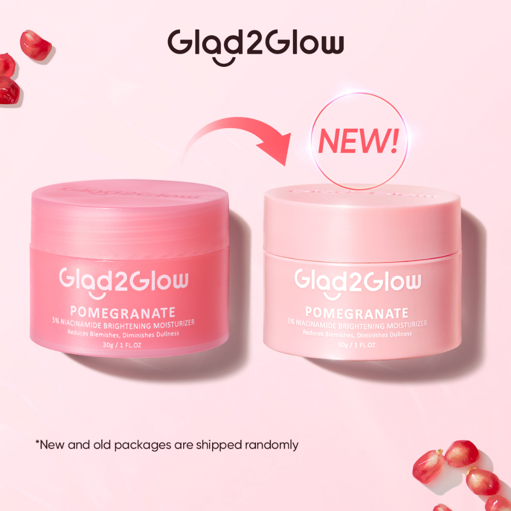 Jual Ready Glad2glow Pomegranate 5 Niacinamide Brightening Moisturizer