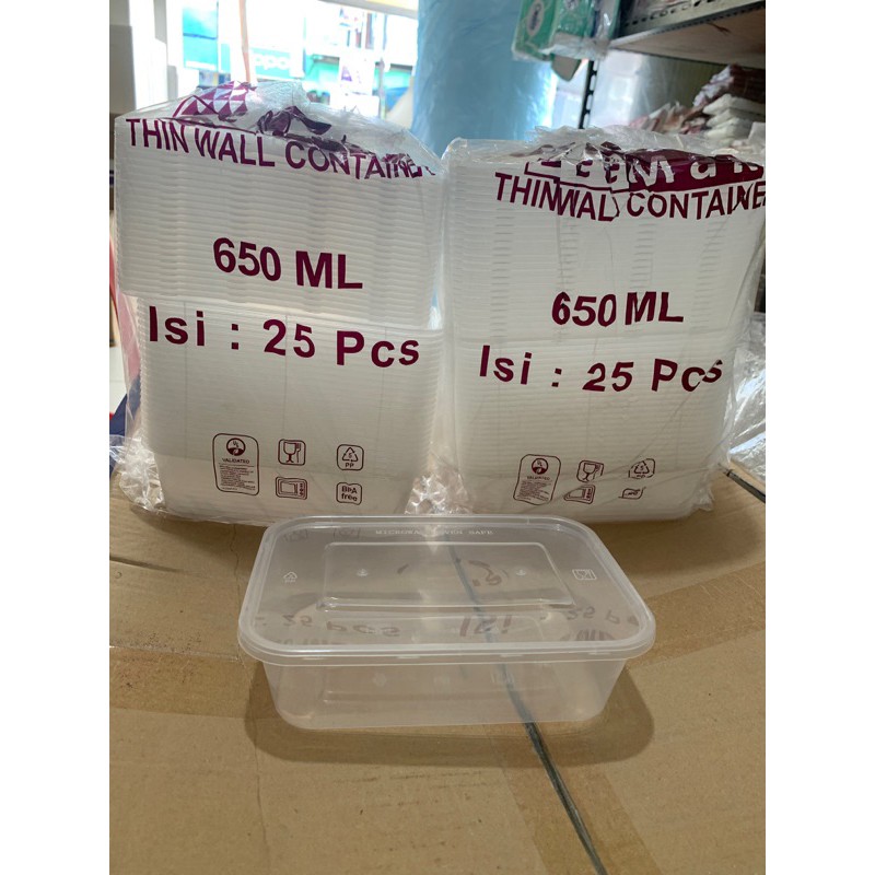 Jual Thinwall 650Ml isi 25 Pcs | Shopee Indonesia