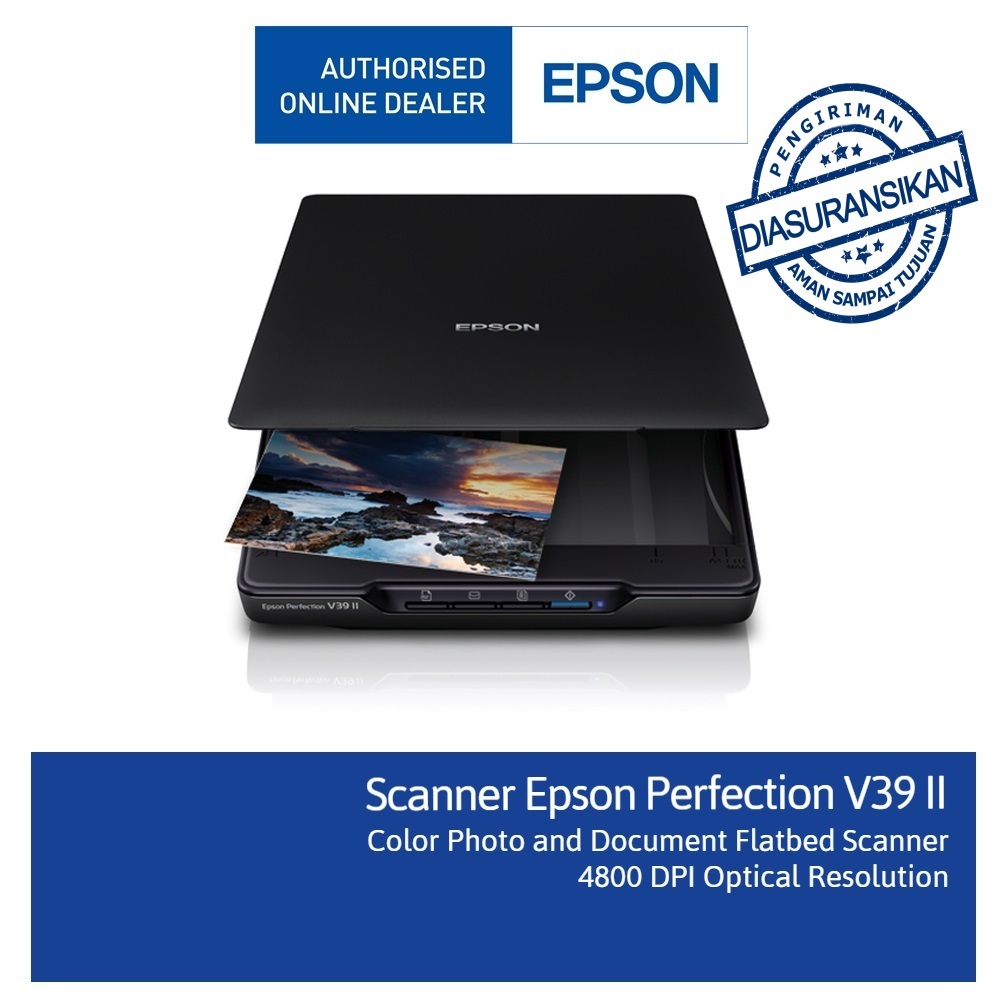 Jual Scanner Epson Perfection V39 II Color Photo and Document Flatbed ...