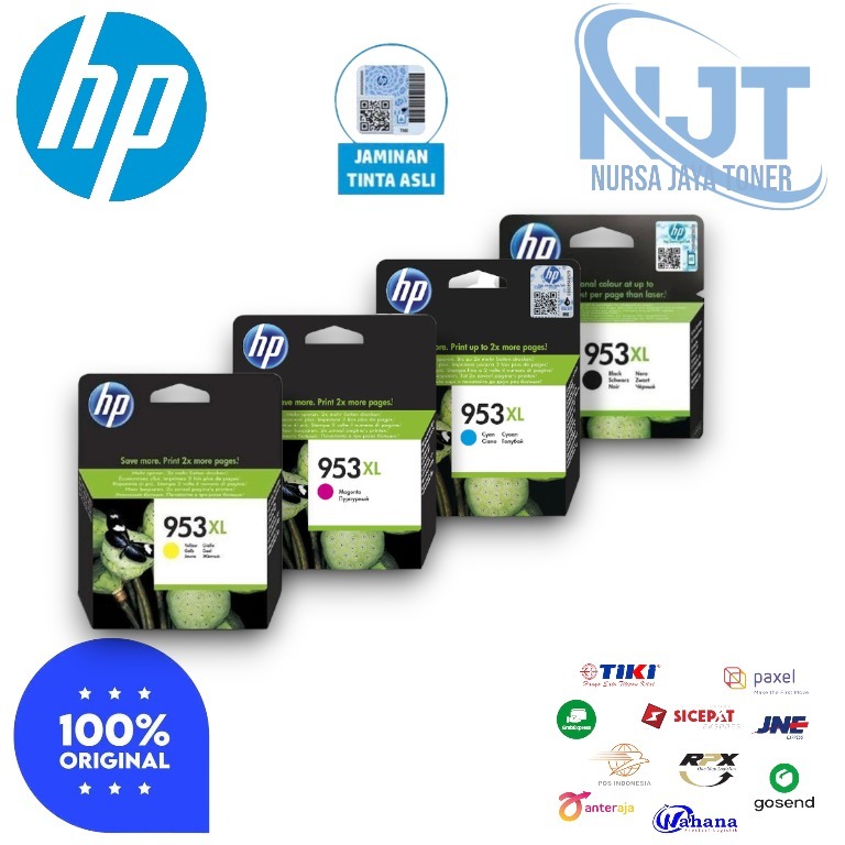 Jual Paket Tinta HP 953 XL Black + Color ORIGINAL | Shopee Indonesia