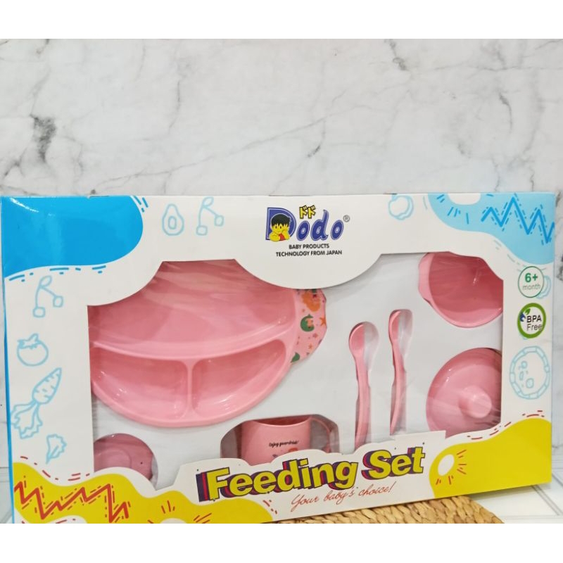 Jual SET FEEDING DODO 002/ SET ALAT MAKAN ANAK | Shopee Indonesia