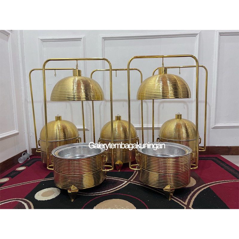 Jual Pemanas Makanan Kuningan Bulat Garis Harga Per Pcs | Shopee Indonesia