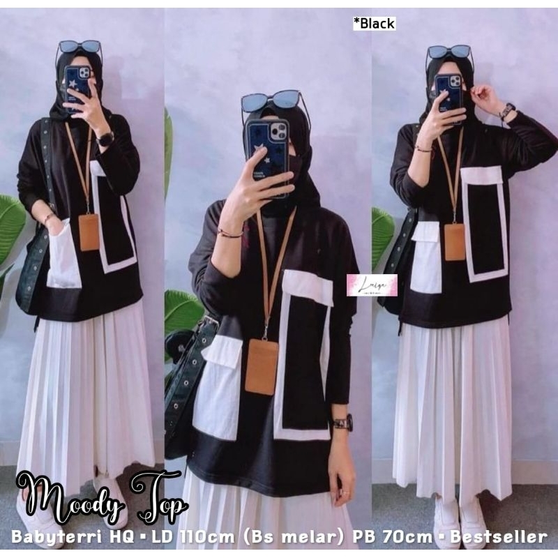 Jual Blouse Wanita Trend Terbaru Moody Blouse by Laiqa | Shopee Indonesia