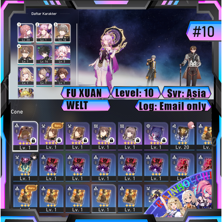 Jual HSR FU XUAN Akun Honkai Star Rail Starter / Mid | Shopee Indonesia