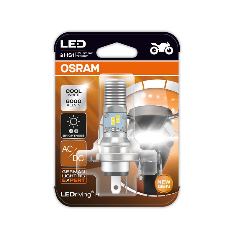Jual LAMPU DEPAN MOTOR LED OSRAM DOP HS1 H4 DAN T19 AC DC PUTIH BOHLAM LAMPU UTAMA MOTOR MOBIL ...