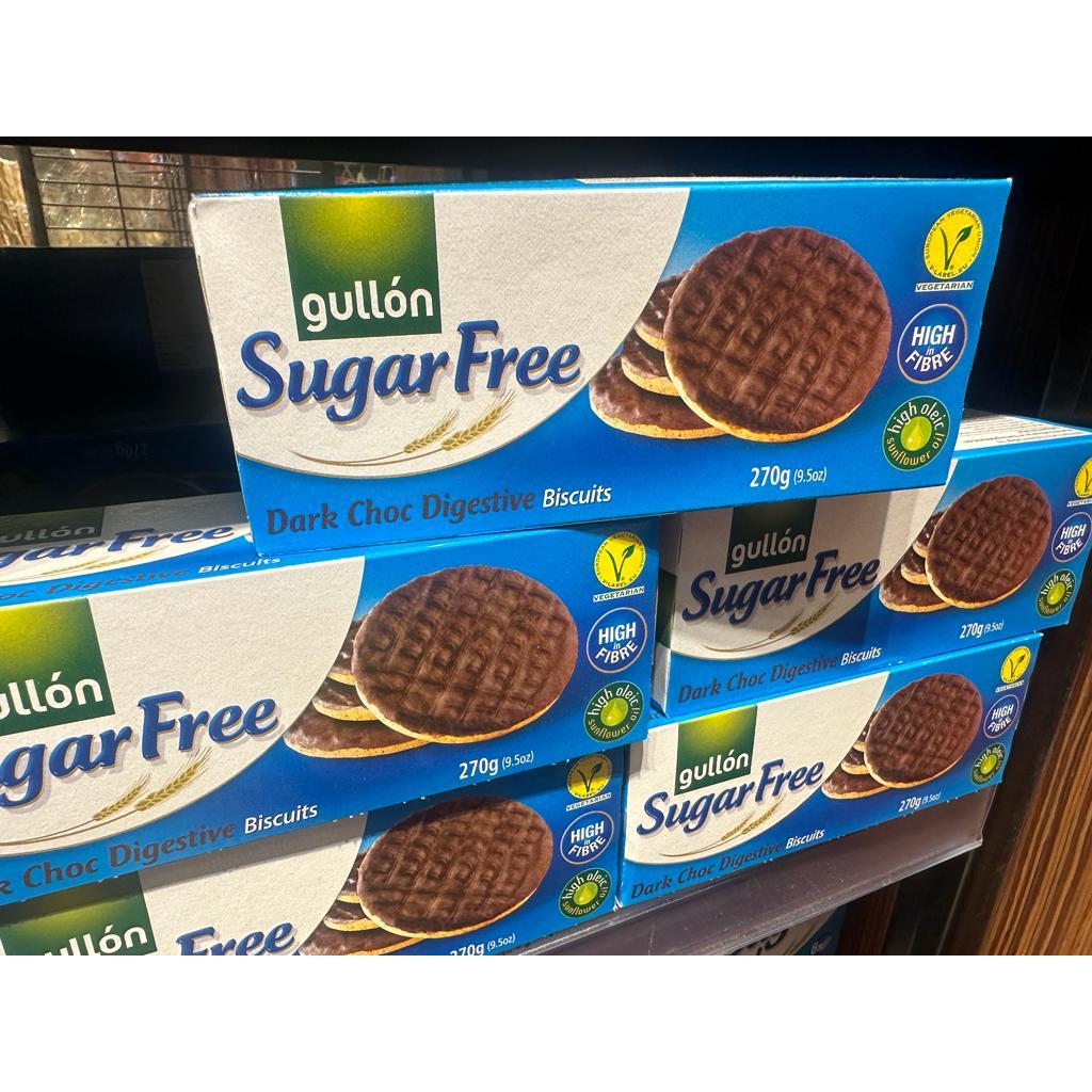 Jual Gullon Sugar Free Dark Chocolate Digestive Biscuits 270g | Shopee ...