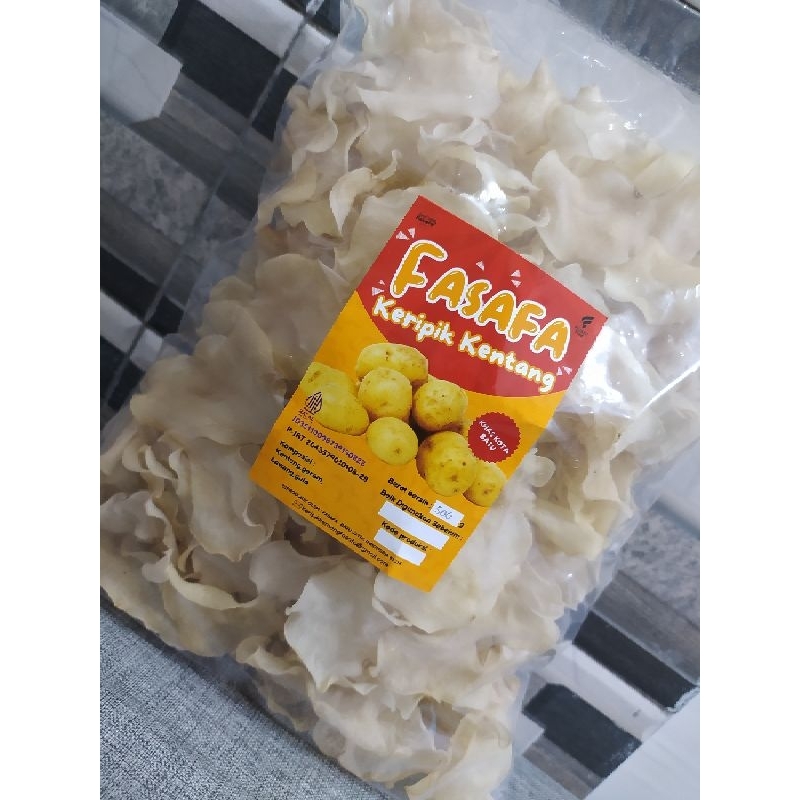 Jual keripik kentang fasafa mentah super khas batu malang 500g | Shopee ...