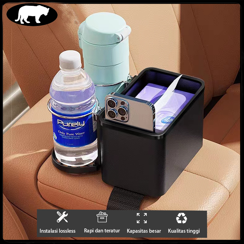 Jual Kotak Tisu Umum Mobil 2 in 1 Kotak Penyimpanan Tisu Pegangan Mobil ...