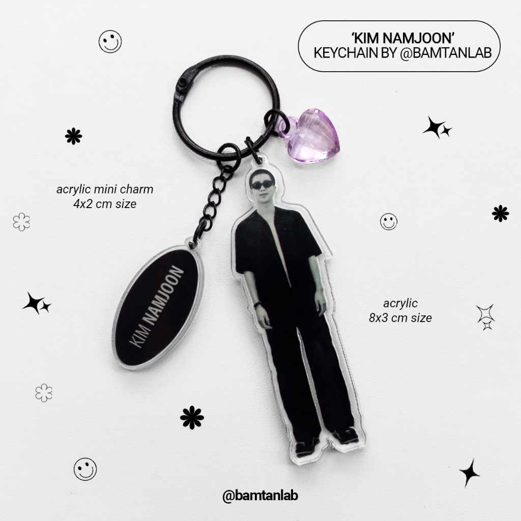 Jual [PRE-ORDER] 'KIM NAMJOON' Keychain / GANTUNGAN KUNCI RM BTS ...