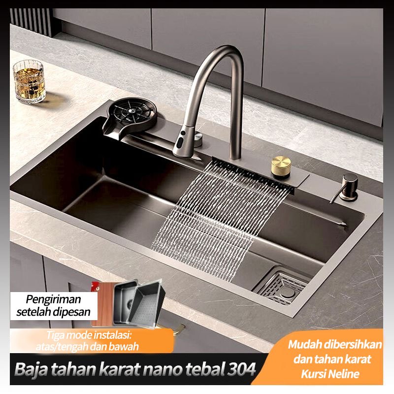 Jual Stainless Steel Kitchen sink Modern Kitchen Sink Luxury Black 1 ...