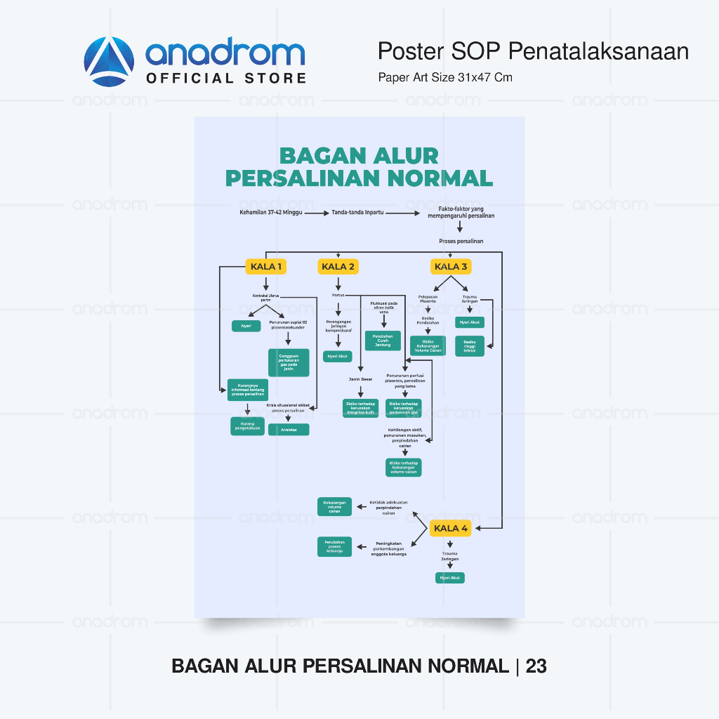 Jual Poster Kesehatan SOP Penatalaksanaan Medis | Poster Promkes ...