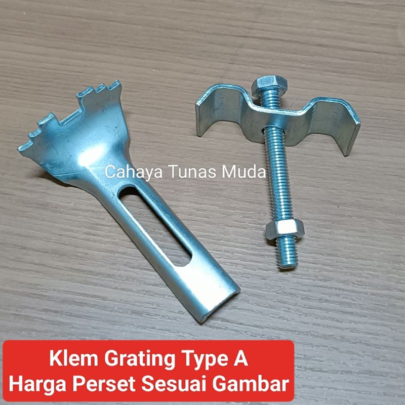 Jual Klem Grating Type A + Baut Mur | Shopee Indonesia