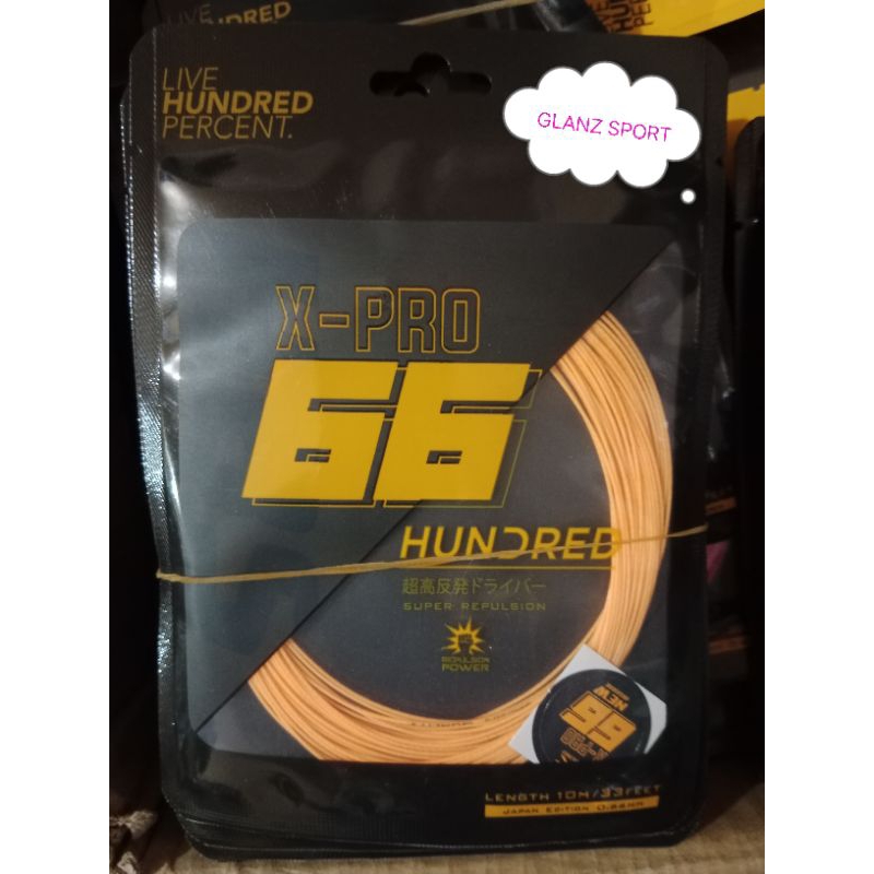 Jual Senar Badminton HUNDRED 66X PRO 66 X Pro HNDRD HDRD bungkus hitam ...