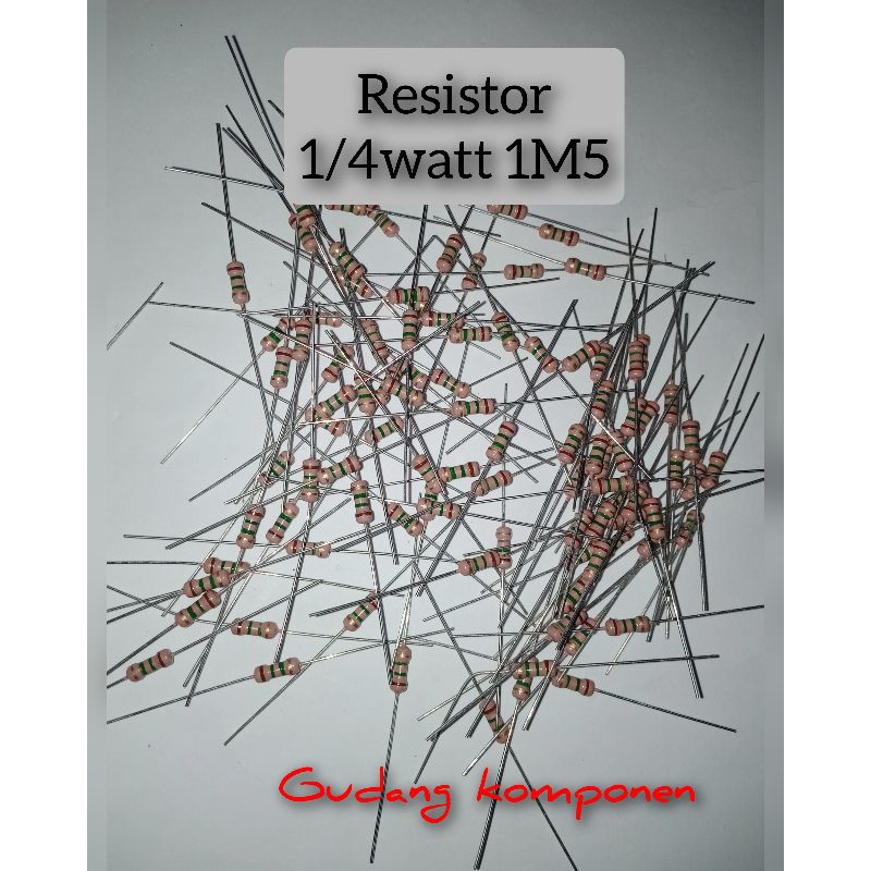 Jual Resistor 1M5 1.5M 1/4watt Karbon film China per 10pcs | Shopee ...