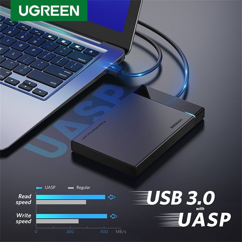 Jual UGREEN Original Casing Enclosure Hard Disk External 2.5 "SATA USB 3.0 | Shopee Indonesia