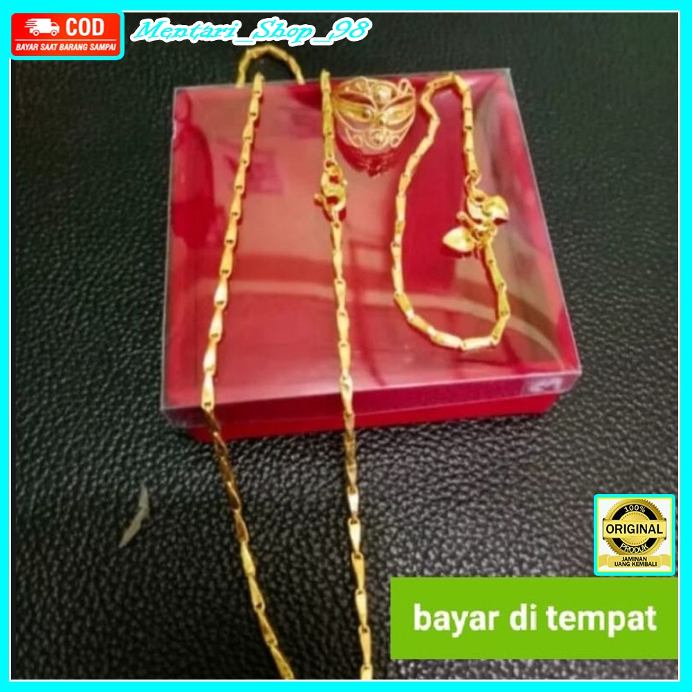 Jual Set emas asli berat 10grm kadar 700 dapat surat dari toko ...