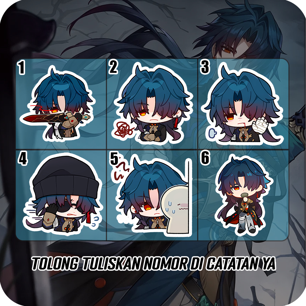 Jual Stiker Glossy Blade Honkai Star Rail, Sticker Anime Lucu Untuk HP ...