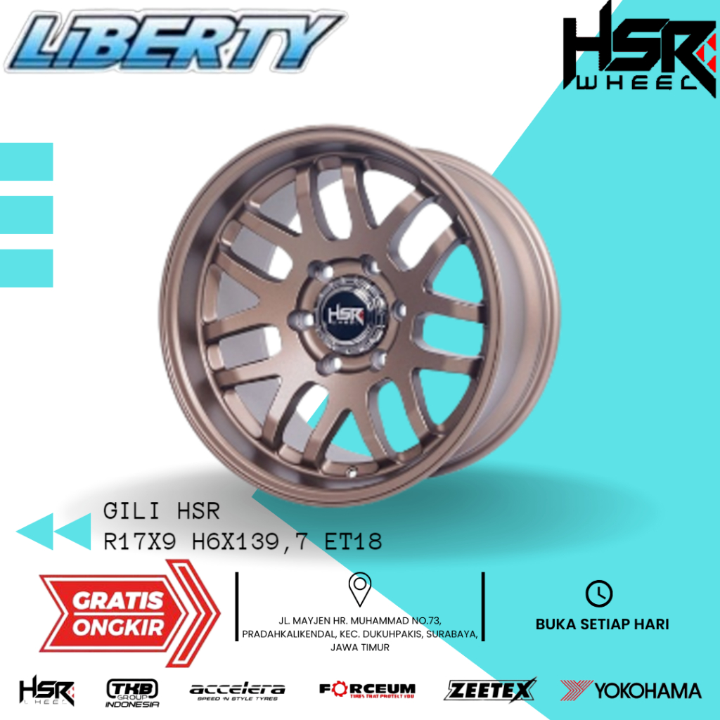 Jual Velg Ring 17 Mobil Panther,Hilux,Triton HSR GILI - Promo Gratis ...