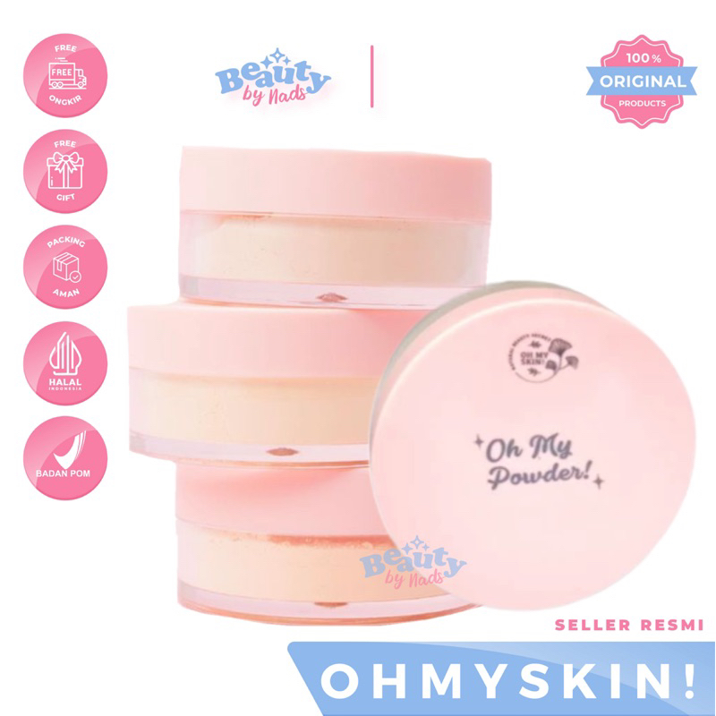 Jual BEAUTYBY.NADS | OH MY POWDER! LOOSE POWDER BEDAK TABUR BY OHMYSKIN! OH MY SKIN BEDAK POWDER ...