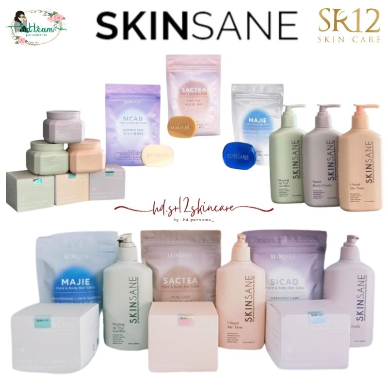 Jual SKINSANE BY SR12 Body Care Face & Body Bar Soap Majie Sactea Sicad ...